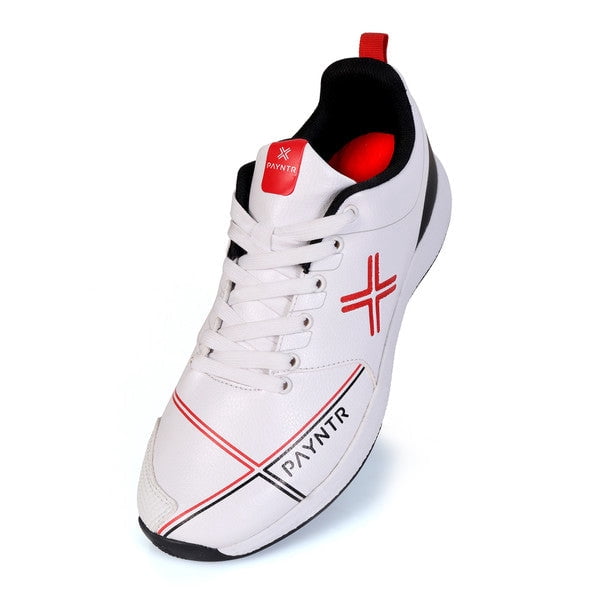 Payntr X Rubber Stud (White & Black) Cricket Shoes - Walmart.com