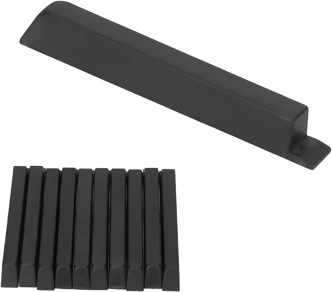 Payshingy Piano Replacement Keys, 10pcs ABS Black Piano Key Matte Keys ...