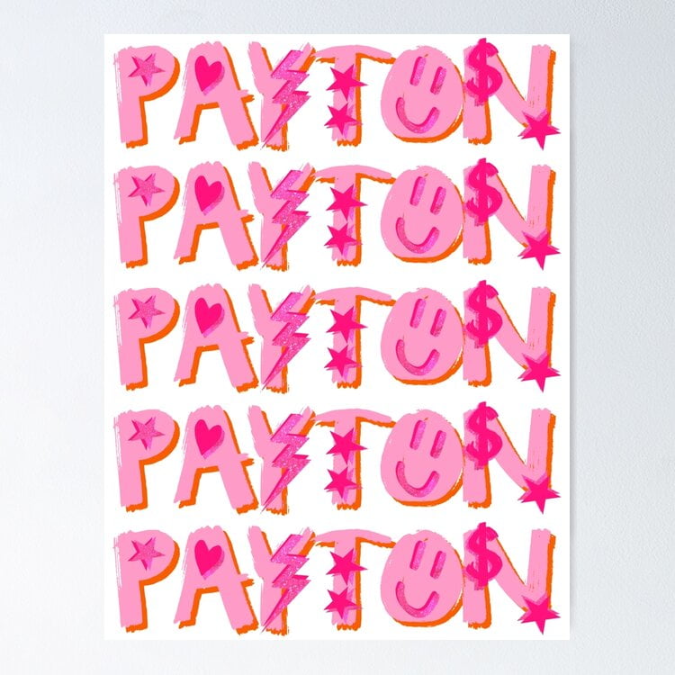 Payton Name Poster, UNFRAMED-12x18 - Walmart.com