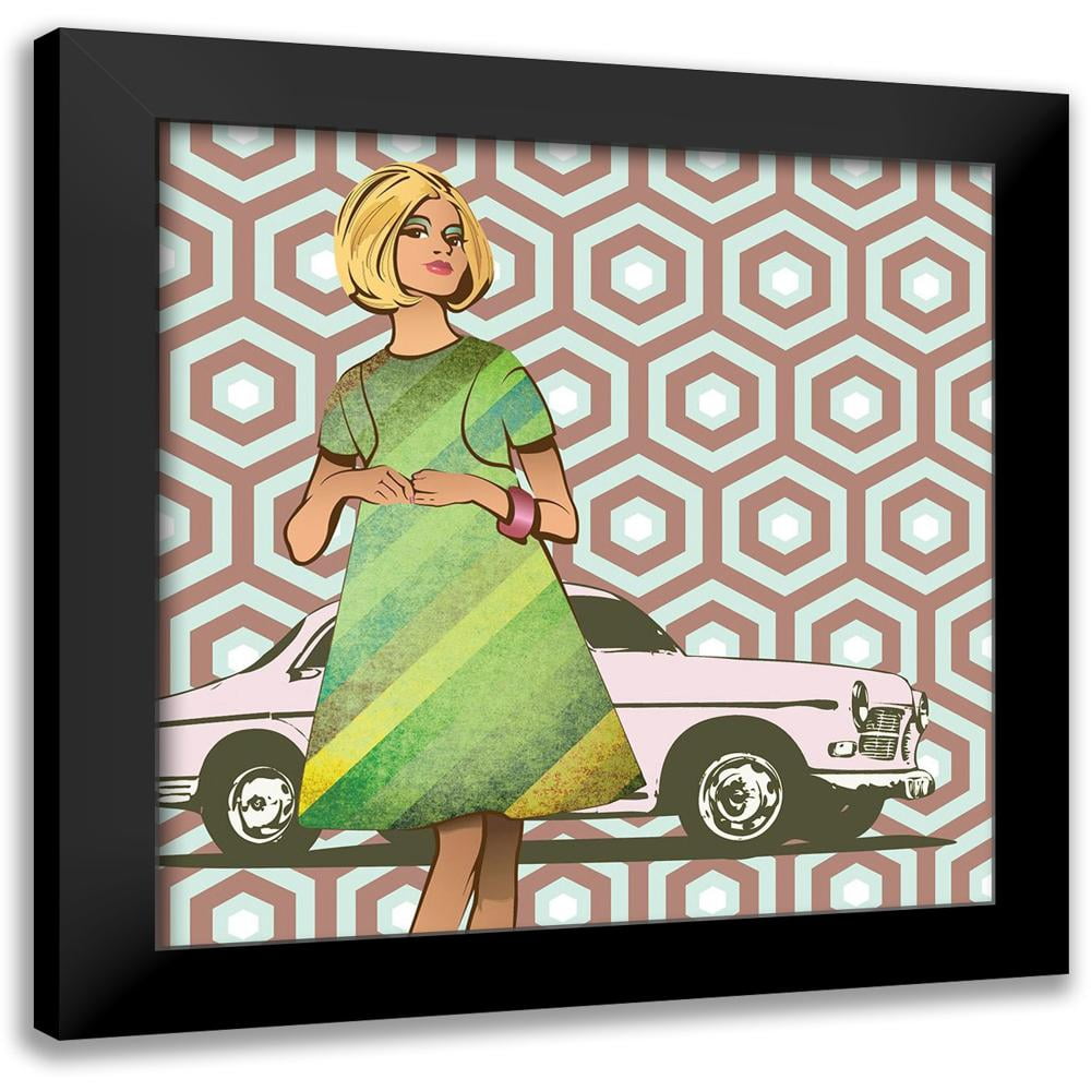 Pazzio, Sammy 20x20 Black Modern Framed Museum Art Print Titled - Girl ...