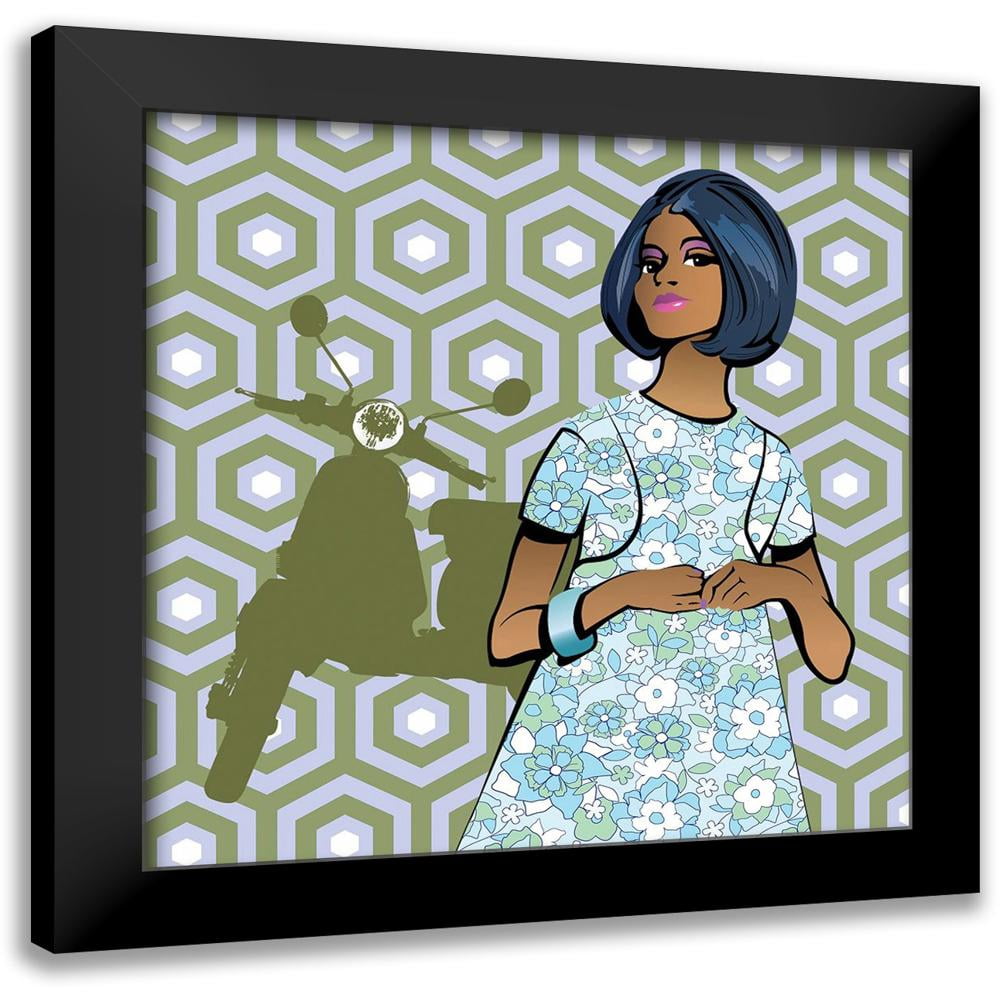 Pazzio, Sammy 20x20 Black Modern Framed Museum Art Print Titled - Girl ...
