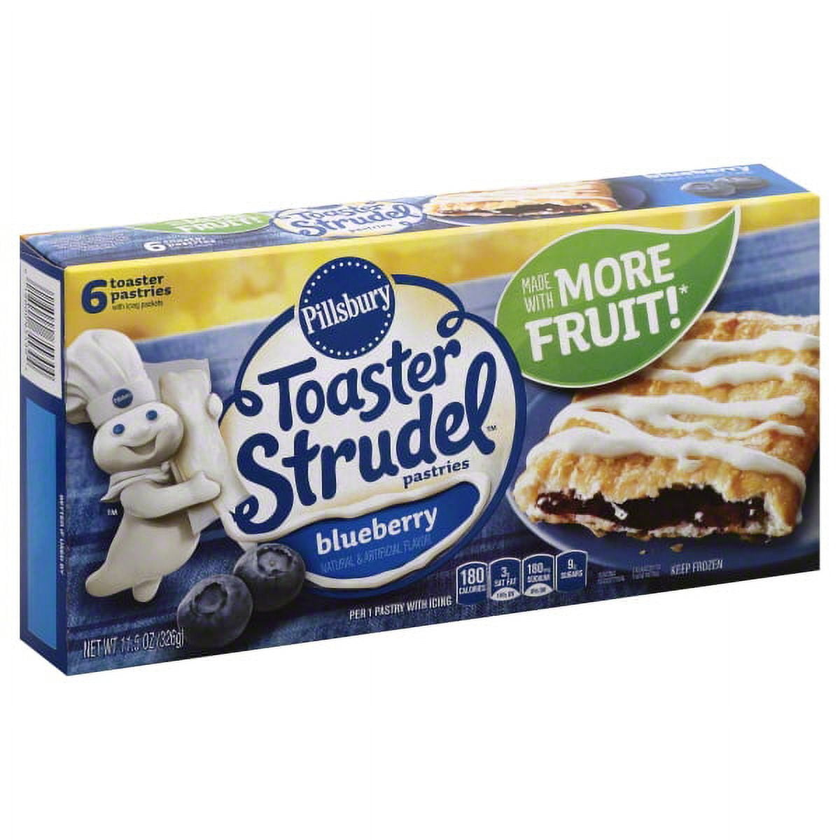 Pb Toaster Strudel Blueberry 6 Ct - Walmart.com