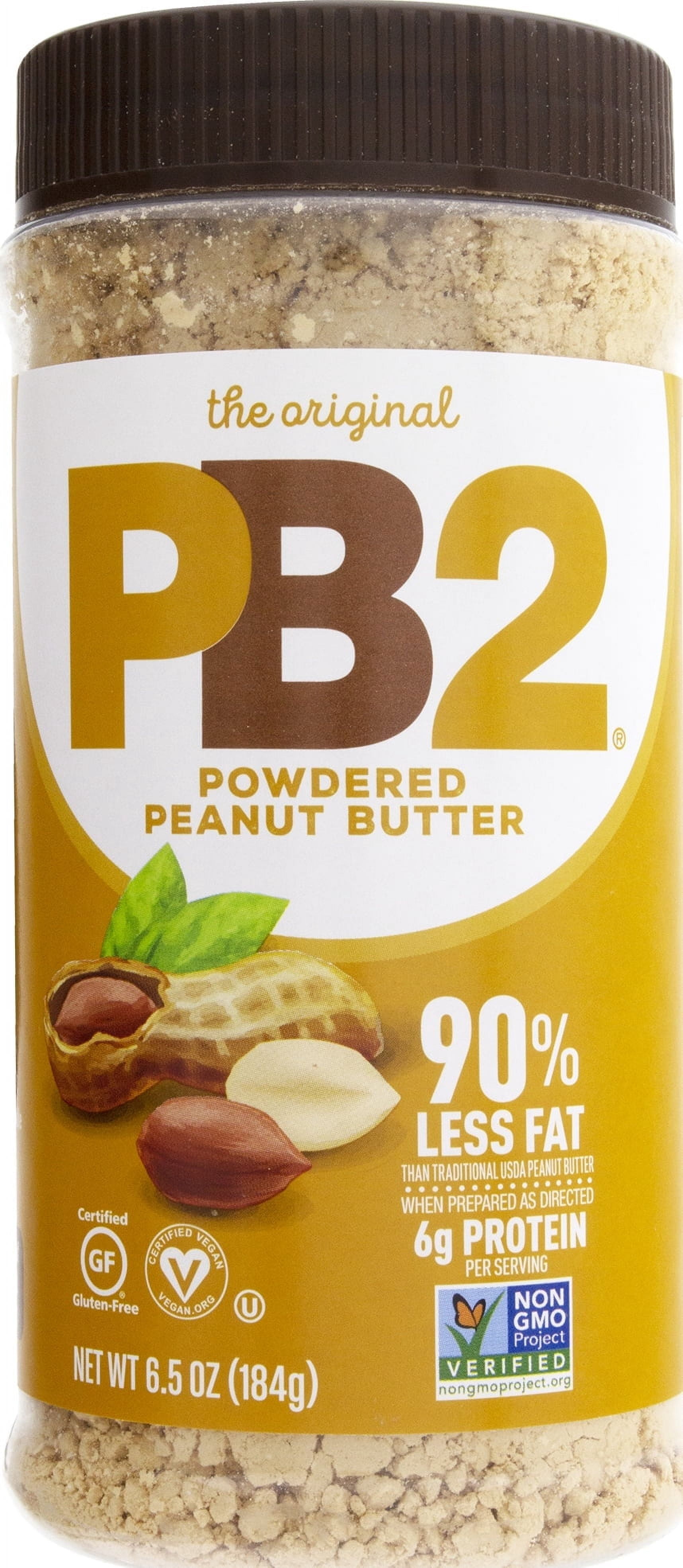Pb2, 6.5 Oz,1 PACK, Plant based Powdered Peanut Butter in a Jar ...
