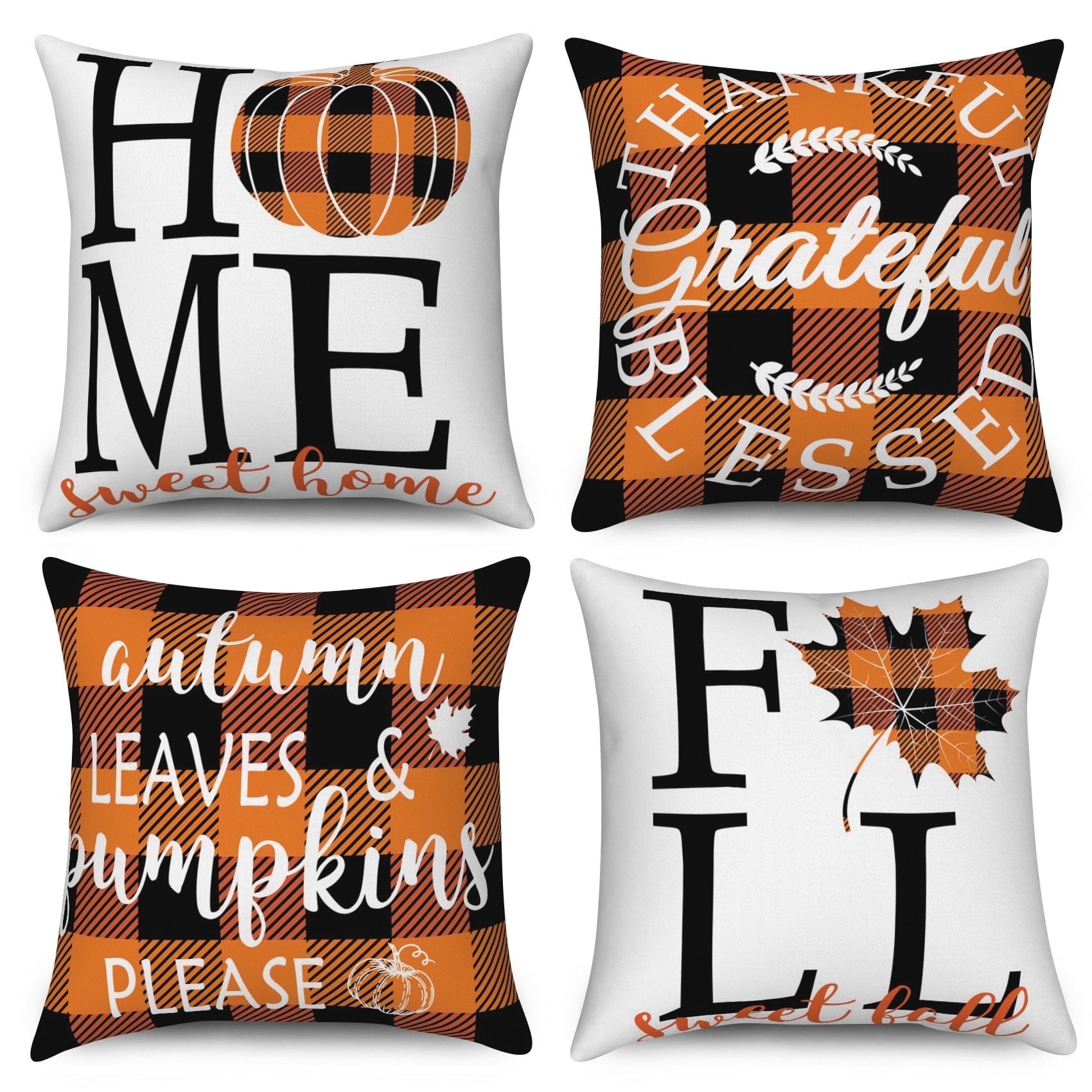 Fall Outdoor Pillow Covers for Couch,Autumn Maple Leaves Decorative ...