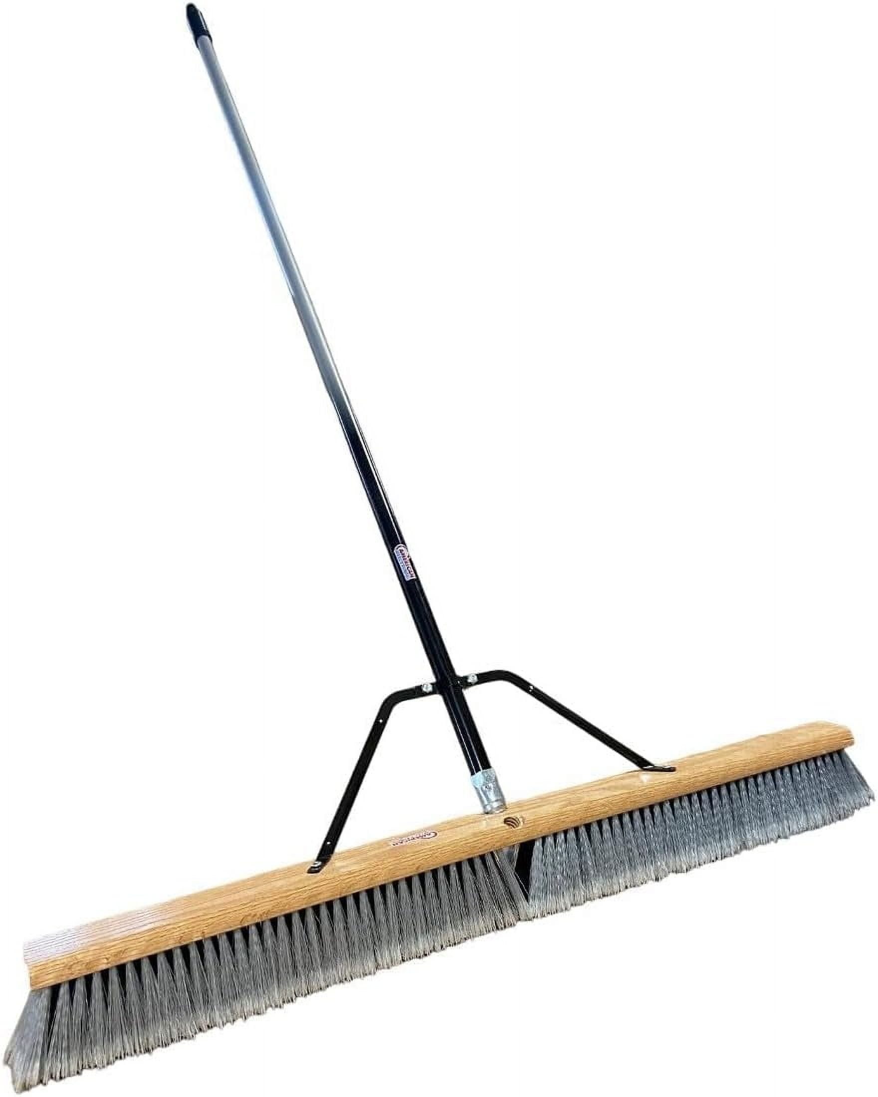 Pbsa36004 Heavy Duty 36" Smooth-Surface Push Broom with Silver/Black ...
