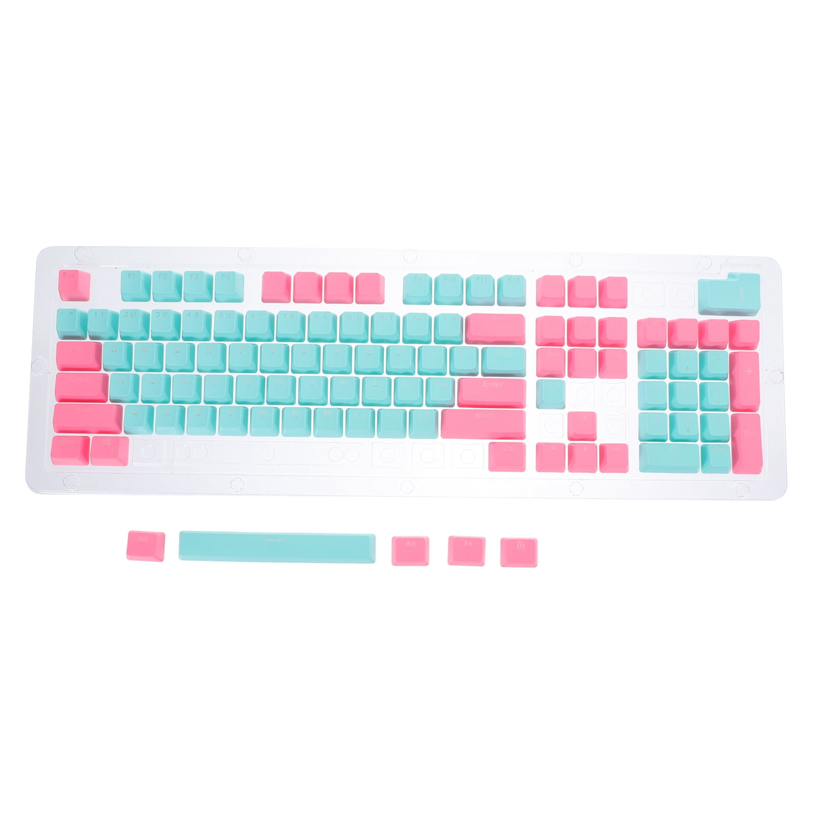 Pbt Keyboard Cap Caps Computers Keycaps for Mechanical Translucent Two ...