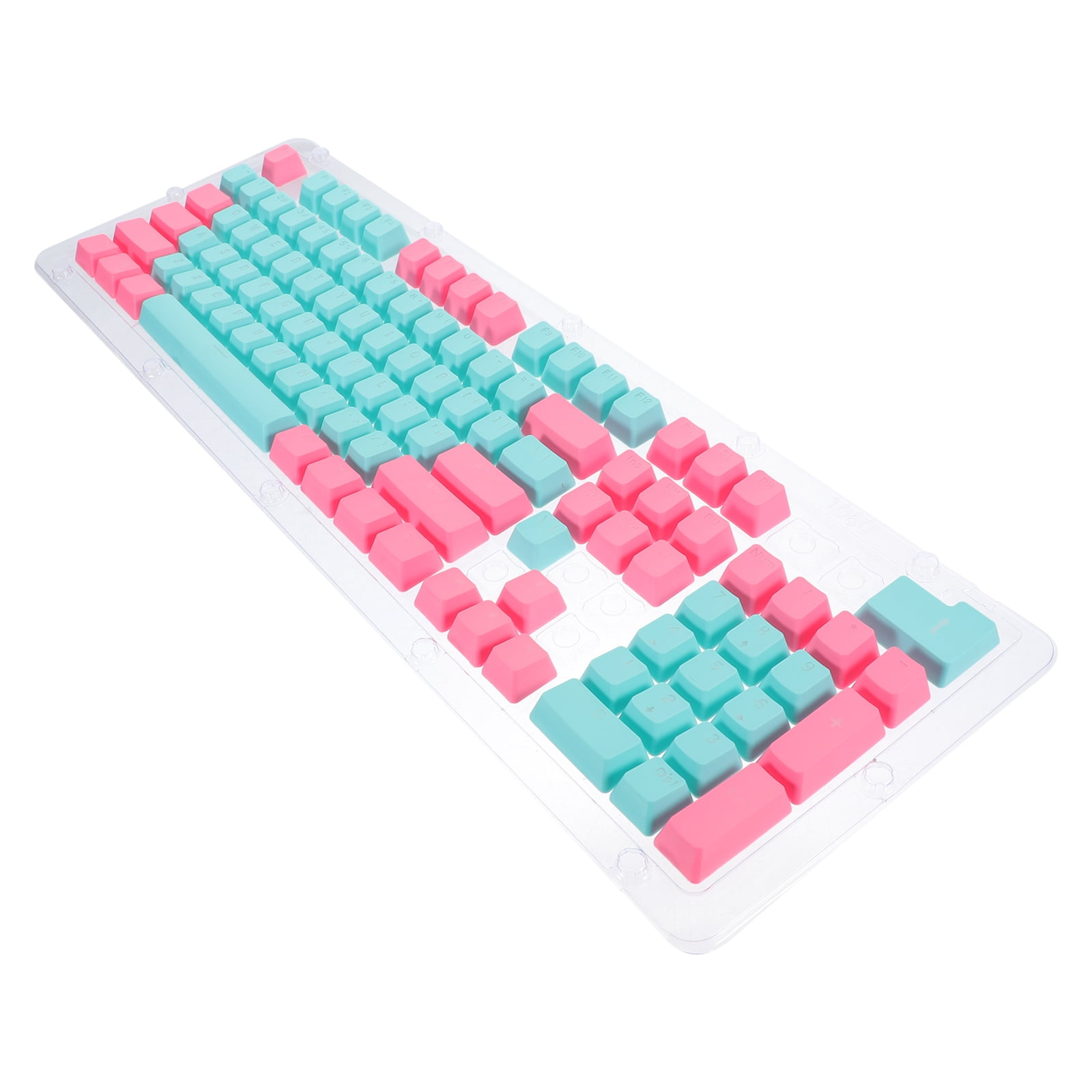 PBT Key Caps with Ergonomic Design and Clear Characters for Decor 104 ...