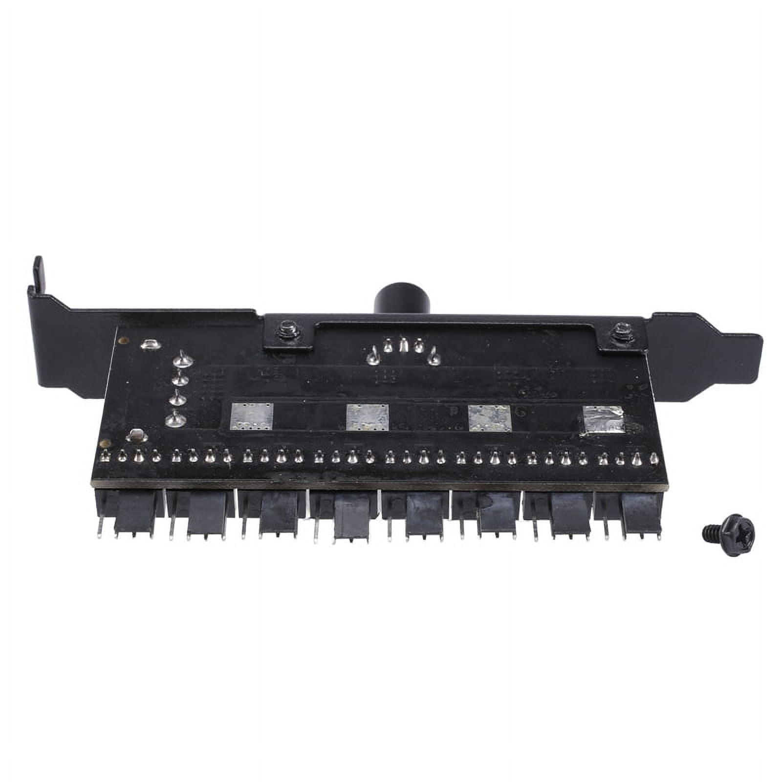 Pc 8 Channels Fan Hub Cooling Fan Speed Controller for CPU Case HDD VGA ...