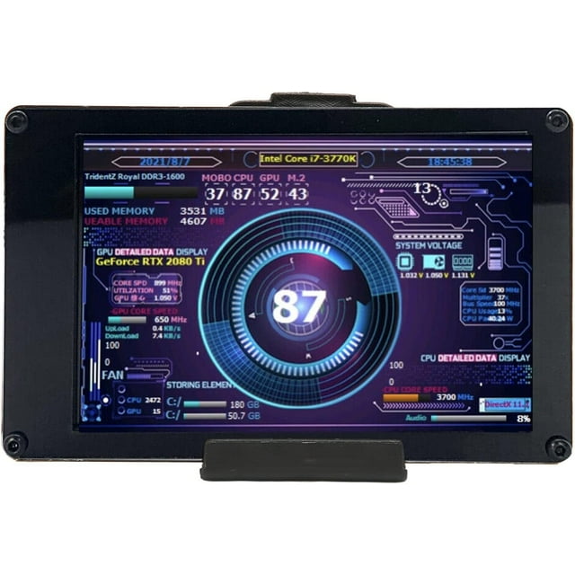 Pc Cpu Ram Hdd Data Monitor, 3.5 Inch Ips Usb Mini Screen Computer Temp ...