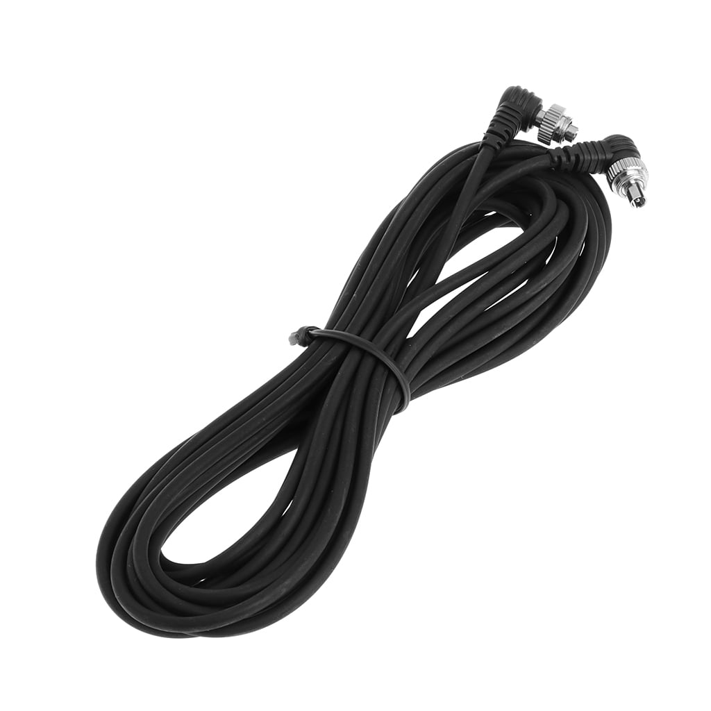 Pc-Pc Line Camera Pc Sync Cable Male to Male Cord Flash Light Extend 5m ...