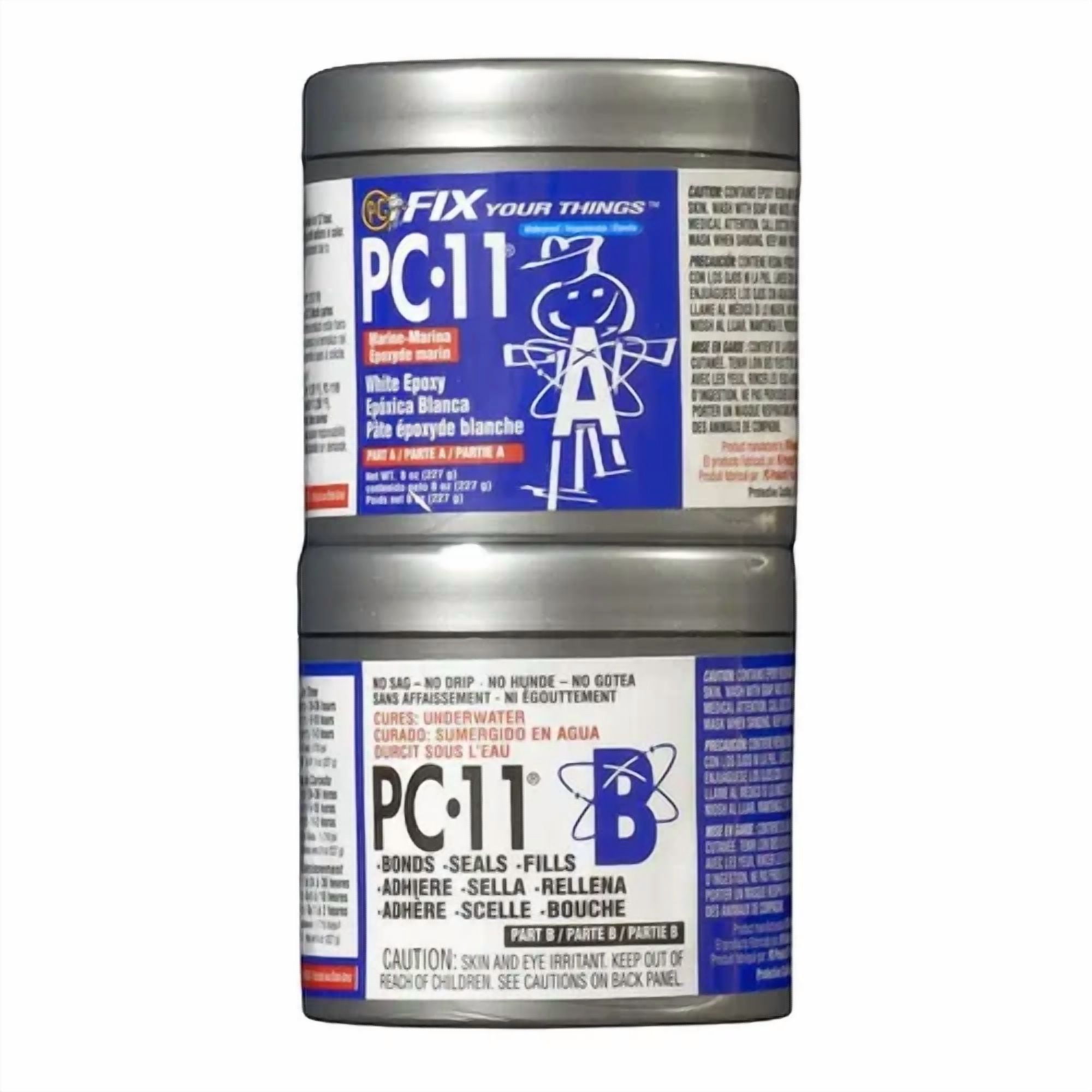 Pc-Products Pc-11 Epoxy Adhesive Paste, Two-Part Marine Grade, 1/2Lb In ...