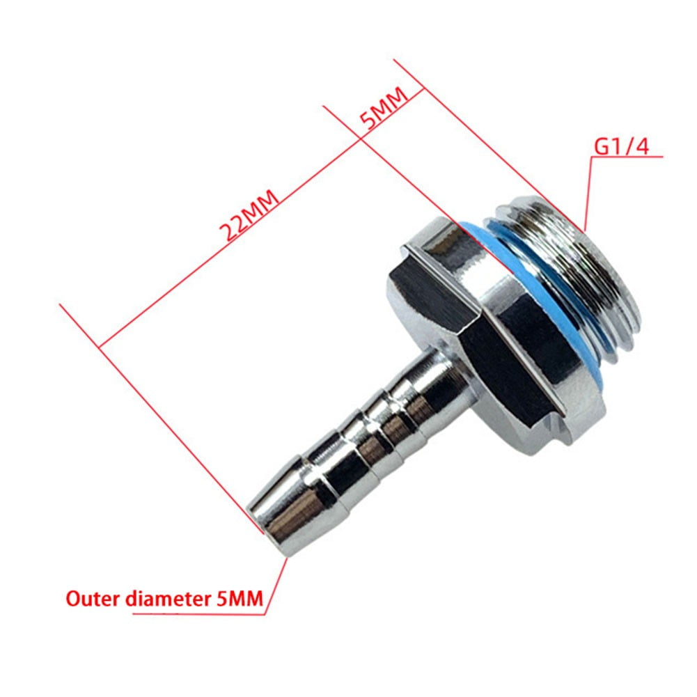 Pc Water Cooling Barb Fitting Two-Touch Fitting G1/4 Thread Hosepagoda ...