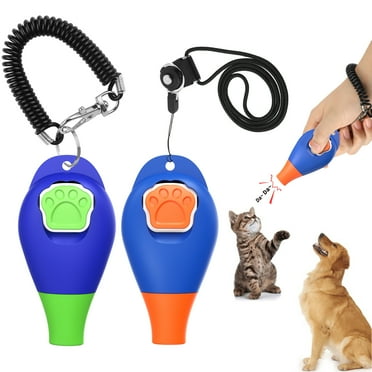 Two Pack Pet Training Clickers with Comprehensive Training Guide ...