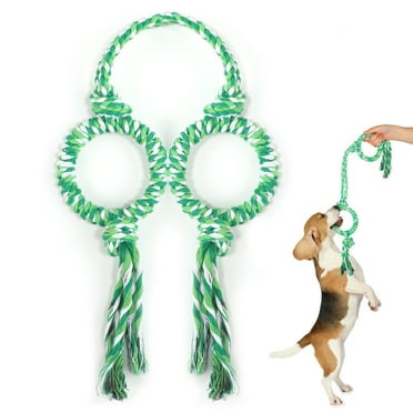 Dog Rope Toys for Aggressive Chewers, Tug of War Dog Toy with 5 Knot ...
