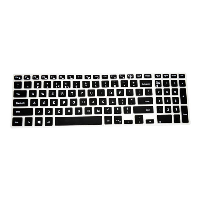 PcProfessional Black Ultra Thin Silicone Gel Keyboard Cover for Dell ...