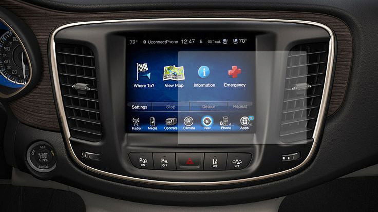 PcProfessional Screen Protector (Set of 2) for 2015 2016 2017 Chrysler ...