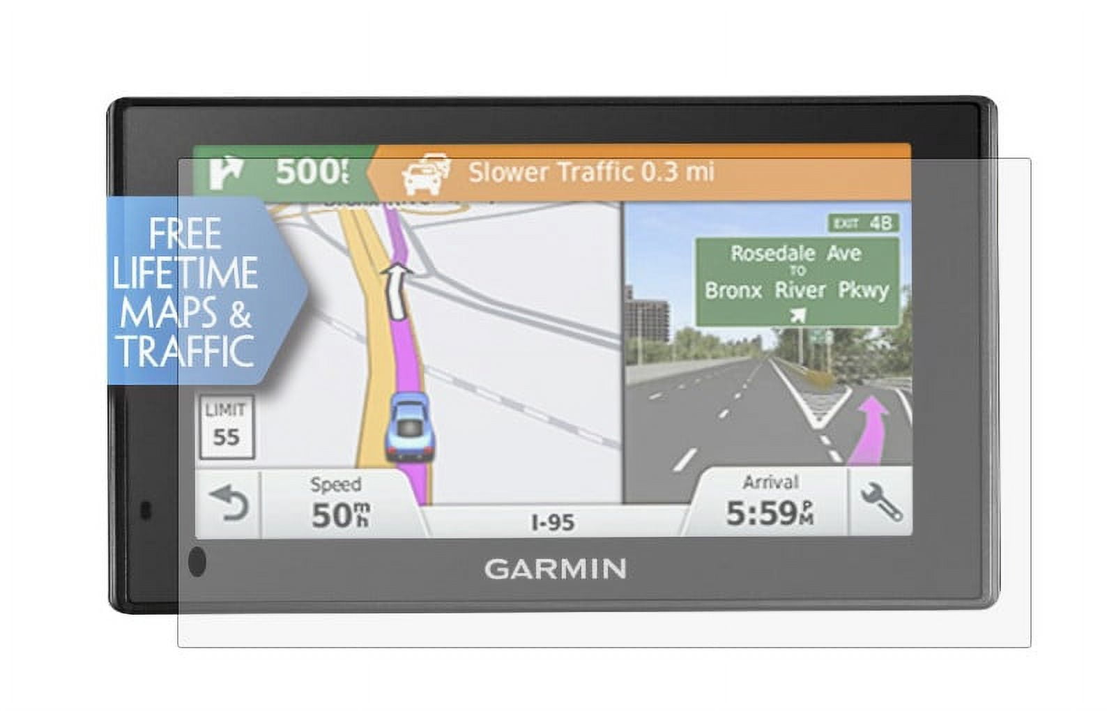 PcProfessional Screen Protector (Set of 2) for Garmin DriveSmart 50LMT ...