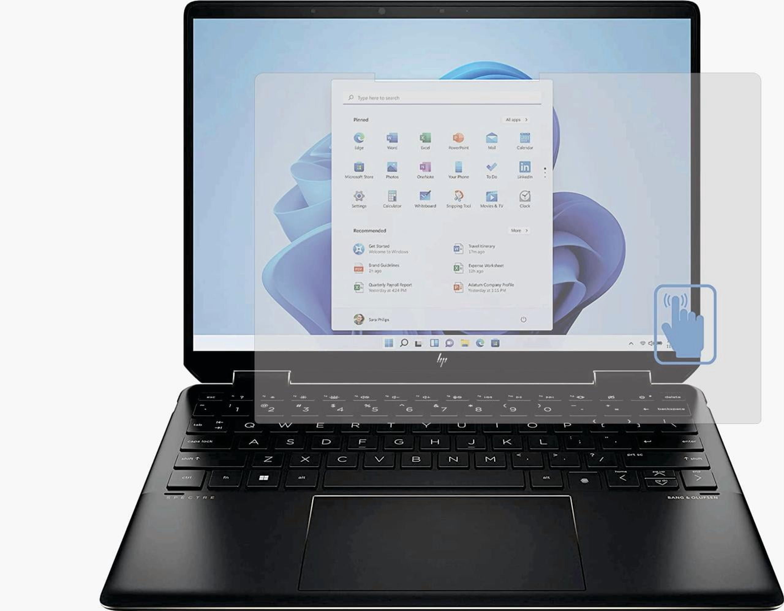 PcProfessional Screen Protector (Set of 2) for HP Spectre x360 2in1 14 ...
