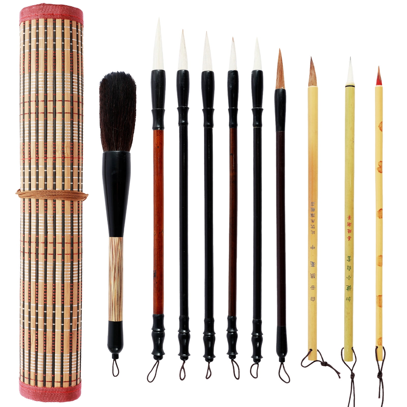 Pcapzz 10Pcs Calligraphy Brushes Exquisite Chinese Calligraphy Brush ...