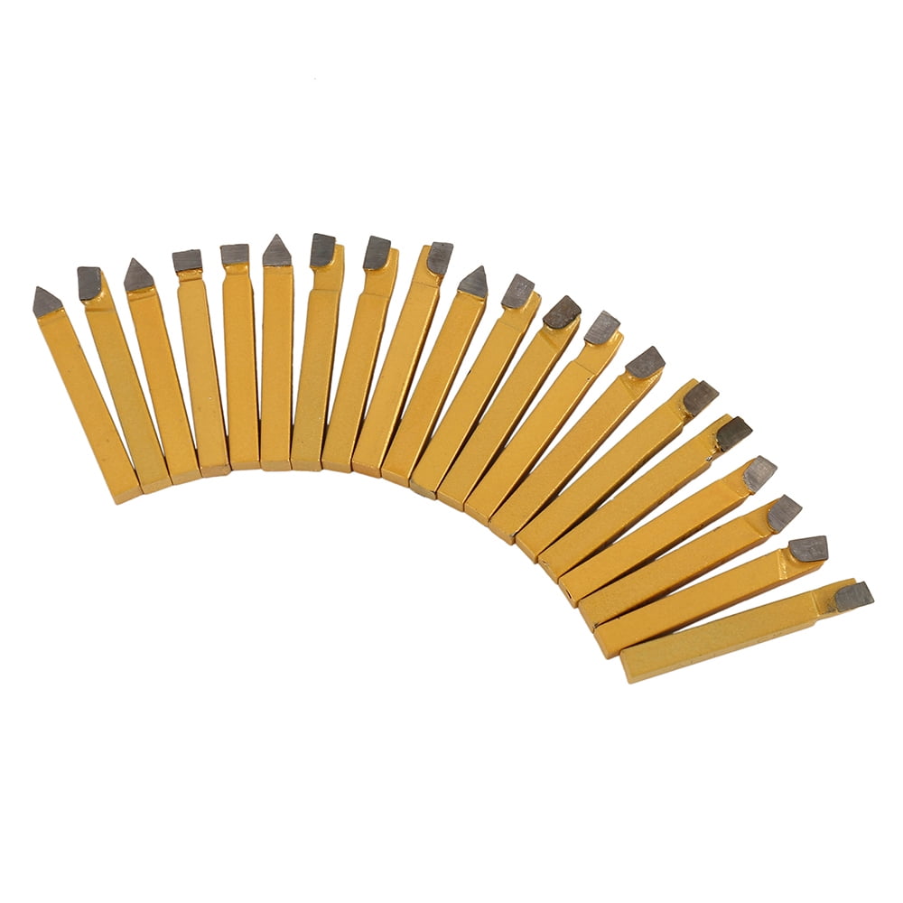 Pcapzz 20Pcs 1/4 inch Metal Lathe Cutting Tools Carbide Tip Tipped ...