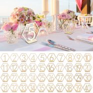 Jestar 48 Pcs Table Number Place Cards, Yellow Lemon and Blue Tile ...