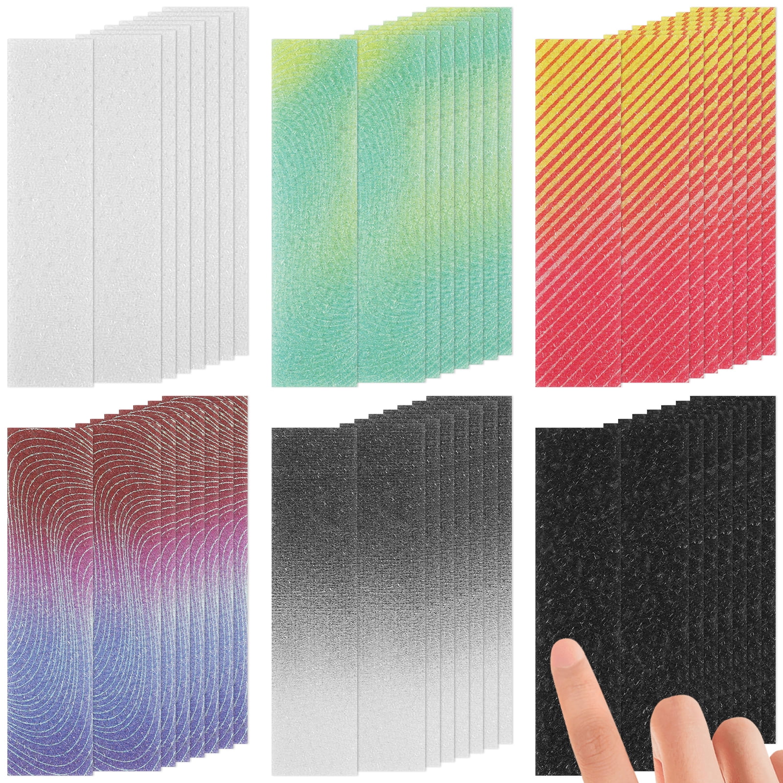 Pcapzz 48Pcs Calm Stickers Set Tactile Rough Textured Stickers Reusable ...