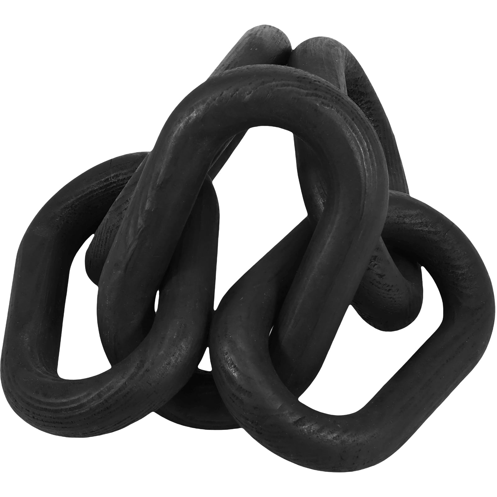 Pcapzz Chain Link Decor Wooden Chain Link Rustic Wood Chain Link Black ...
