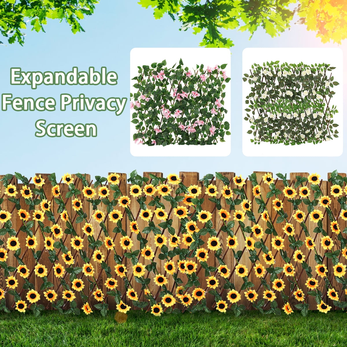 Pcapzz Fence,Artificial Leaf Fence Expandable Faux Leaf Privacy Fence ...