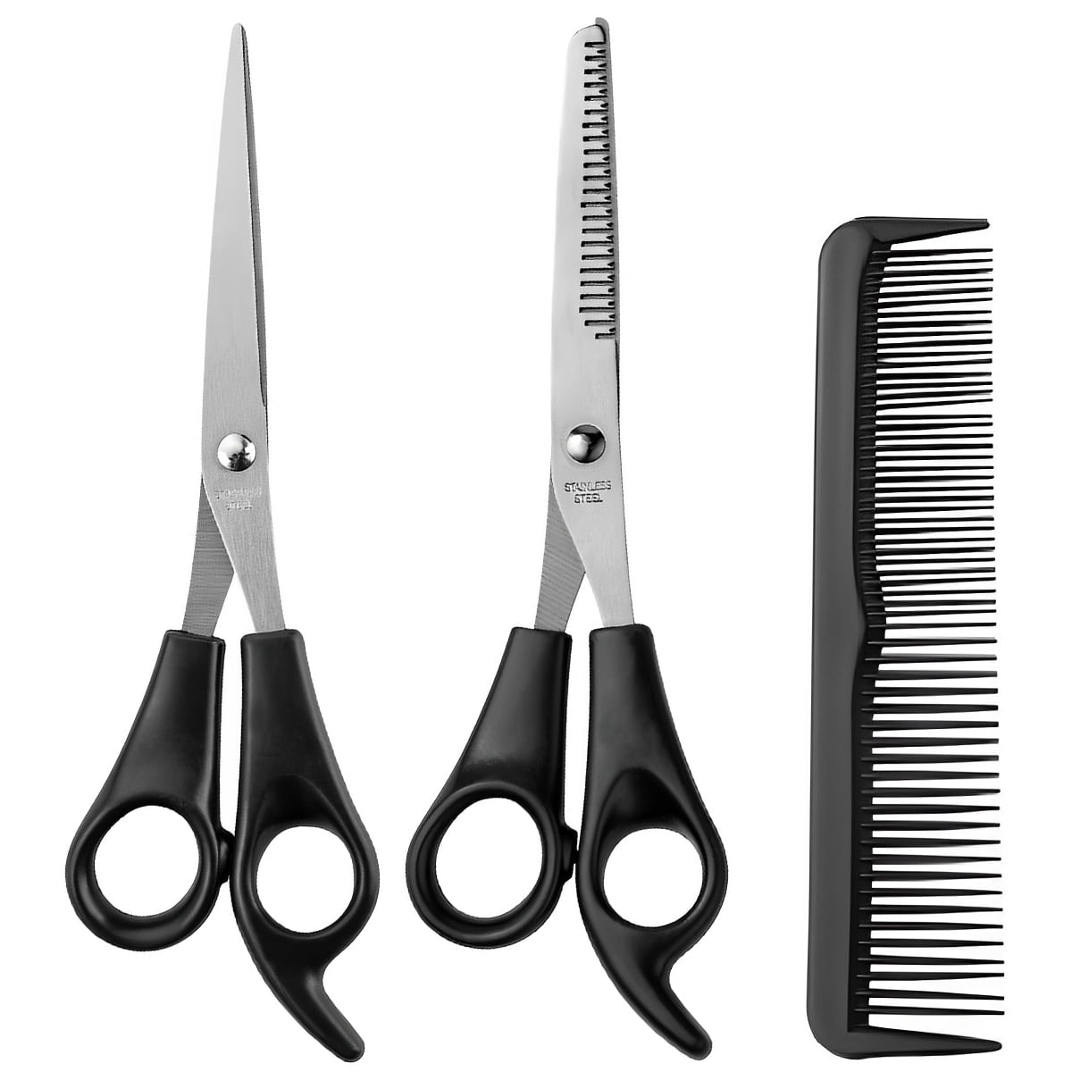 Pcapzz Hair Cutting Scissors Shears/Thinning/Set,3Pcs Professional ...