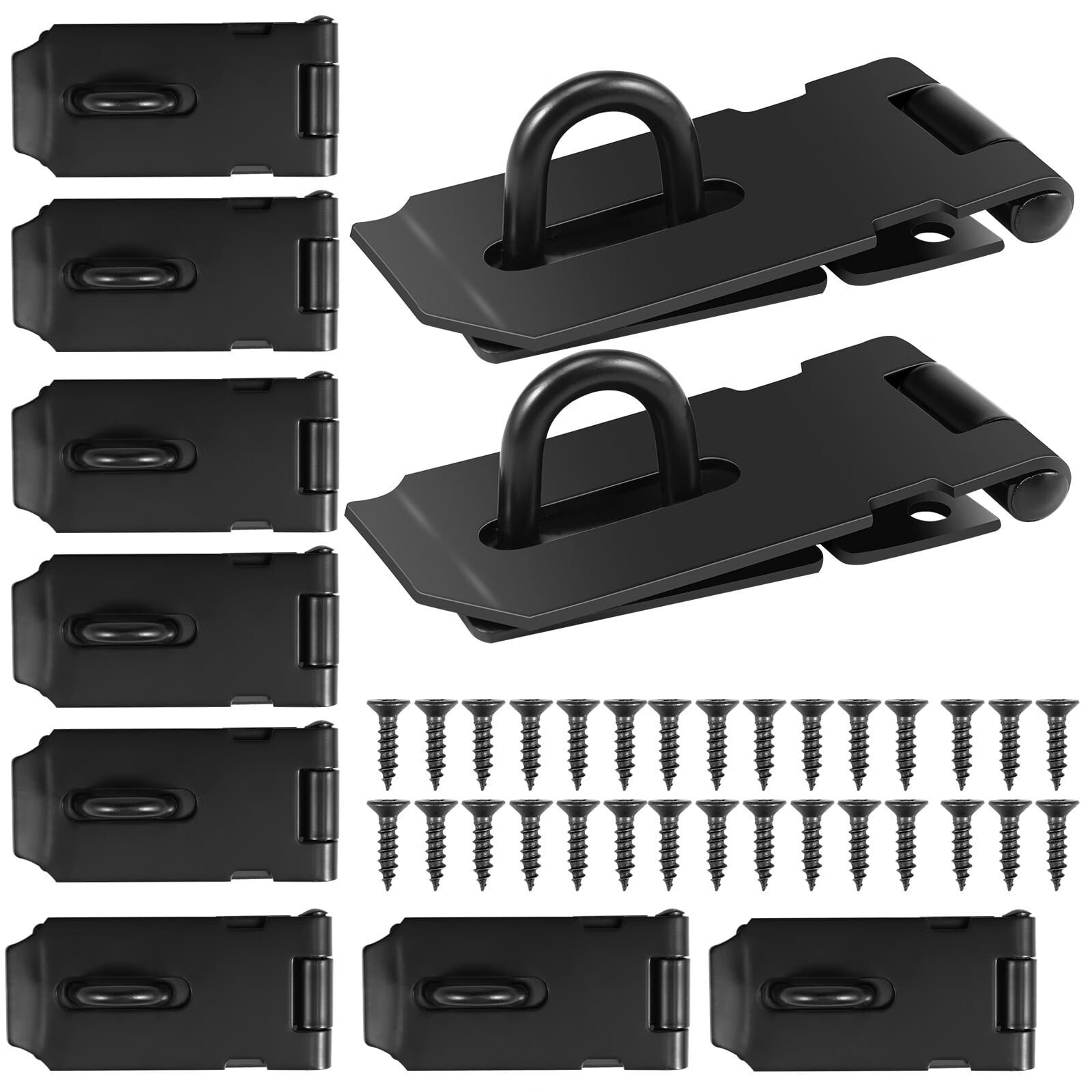 Pcapzz Hasp Lock Stainless Steel Padlock Latch Lock with Screws Safety ...