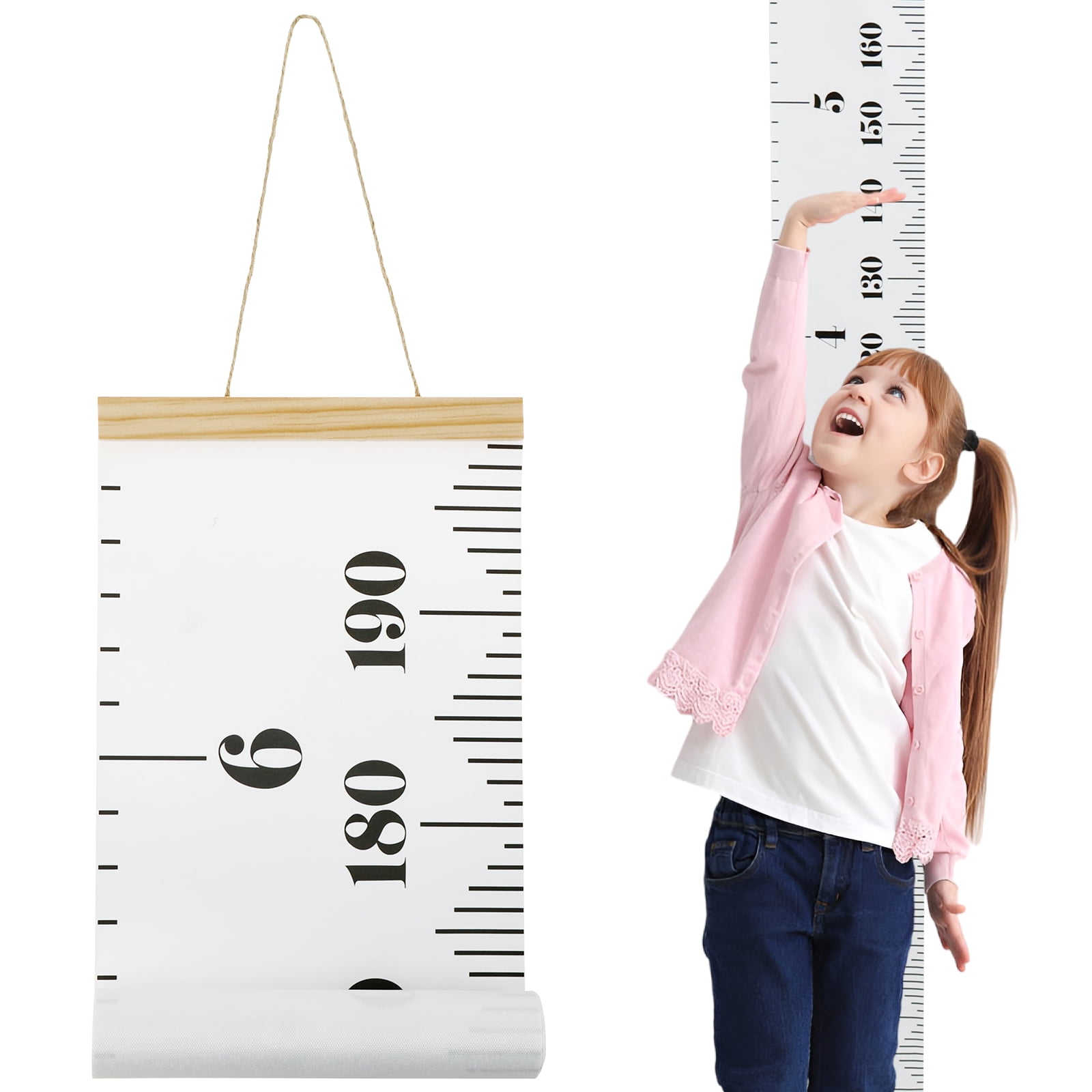Pcapzz Kids Wall Hanging Growth Chart,Canvas Growth Height Chart ...