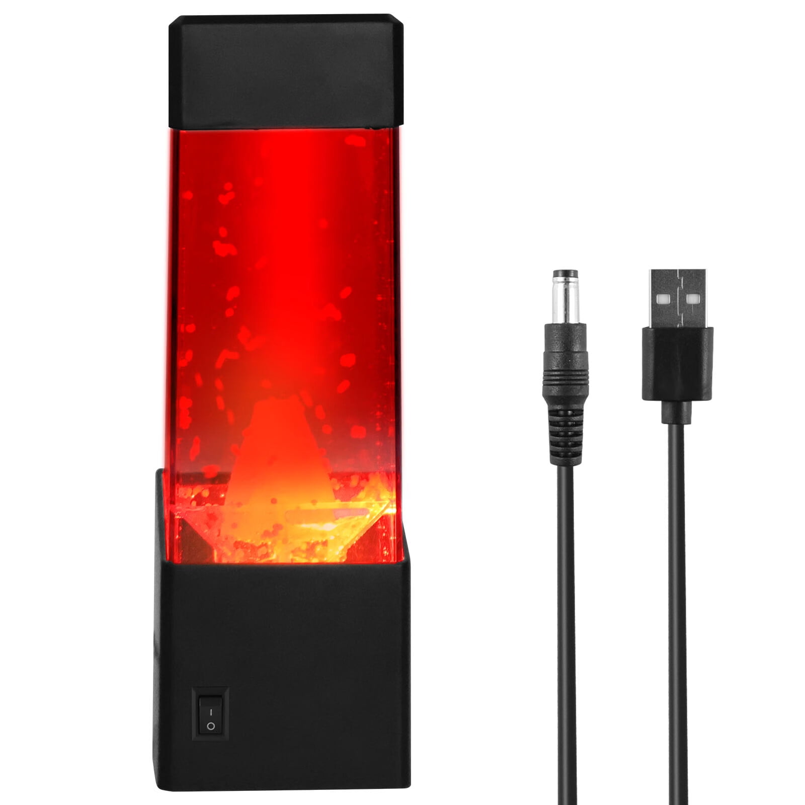 Pcapzz LED Volcano Lamp USB/Battery Operated Volcano Night Light Multi ...