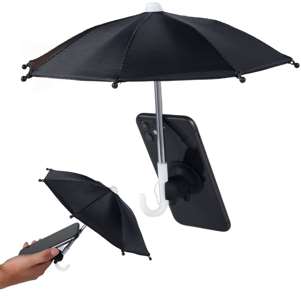 Pcapzz Phone Umbrella for Sun Shade with Piggy Suction Cup Stand for ...