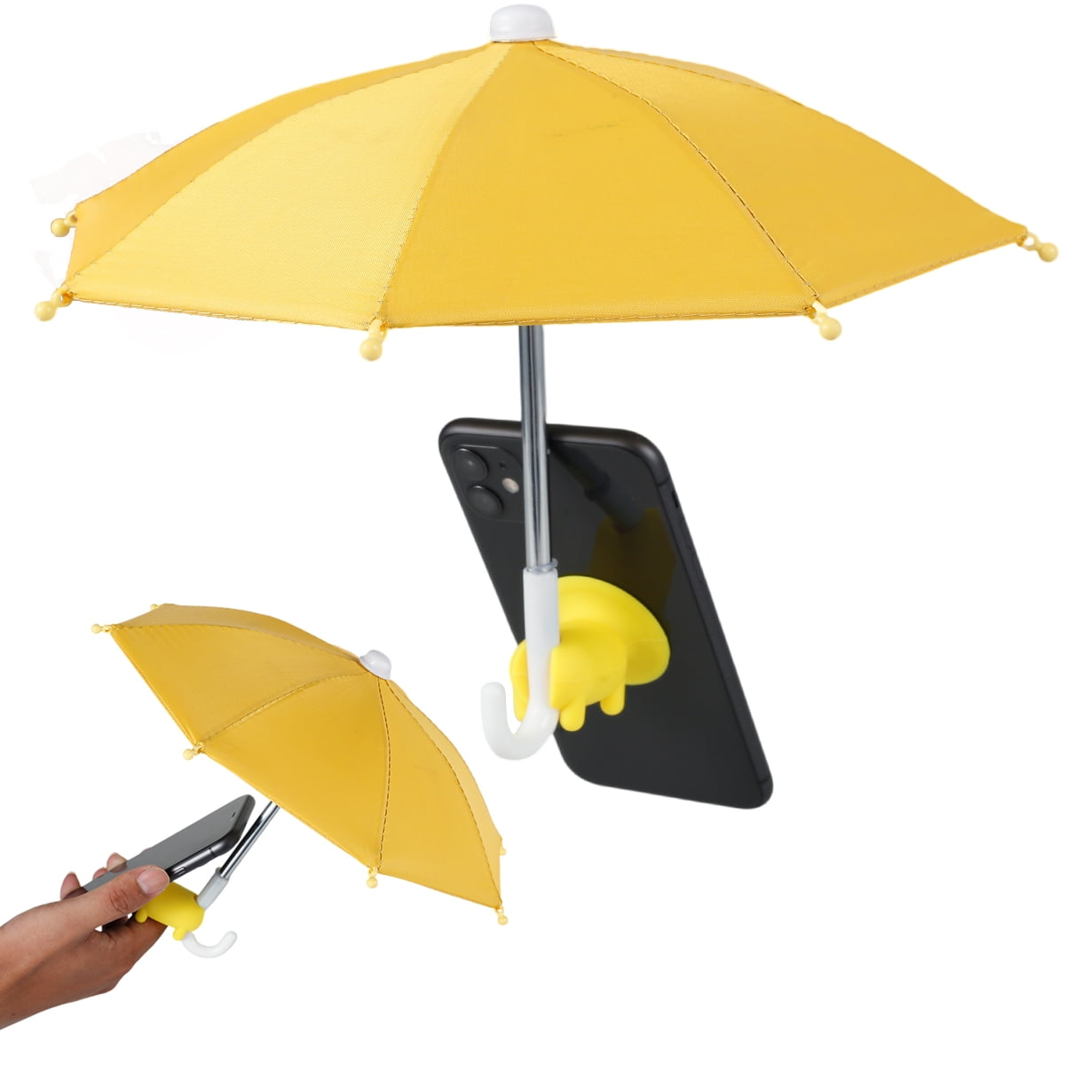 Pcapzz Phone Umbrella for Sun Shade with Piggy Suction Cup Stand for ...