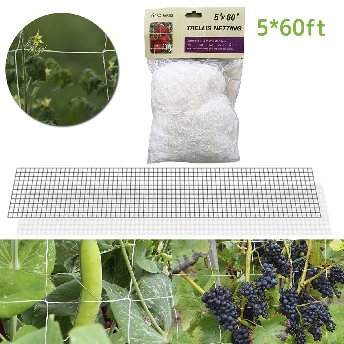 Pcapzz Plant Trellis Netting Polyester Plant Climbing Net Garden ...
