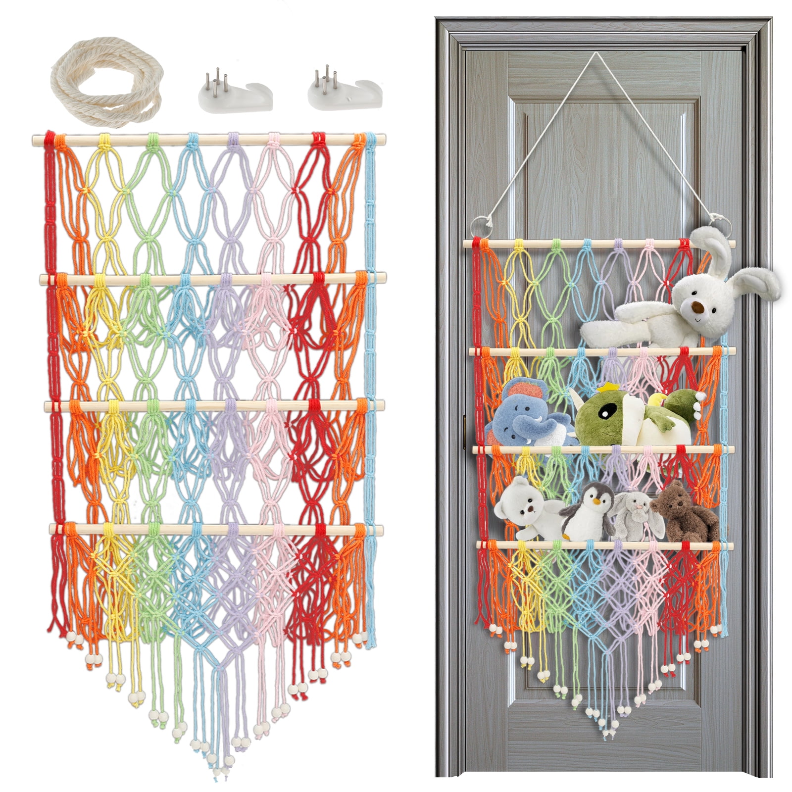 Stuffed Animal Storage Net Stuffed Toy Storage Hammock Stuffed Animal ...