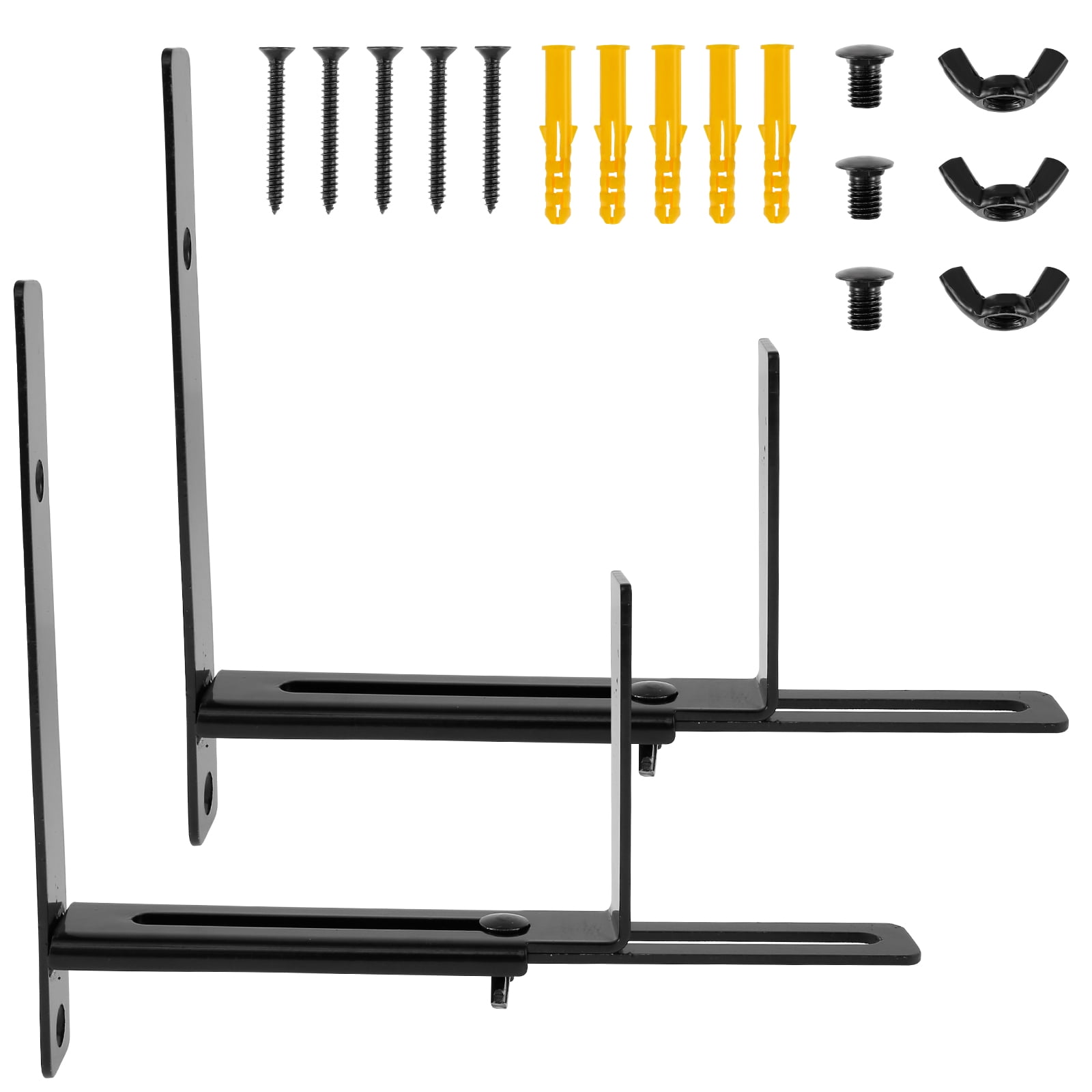 Pcapzz Window Box Bracket Carbon Steel Planter Box Bracket Adjustable ...