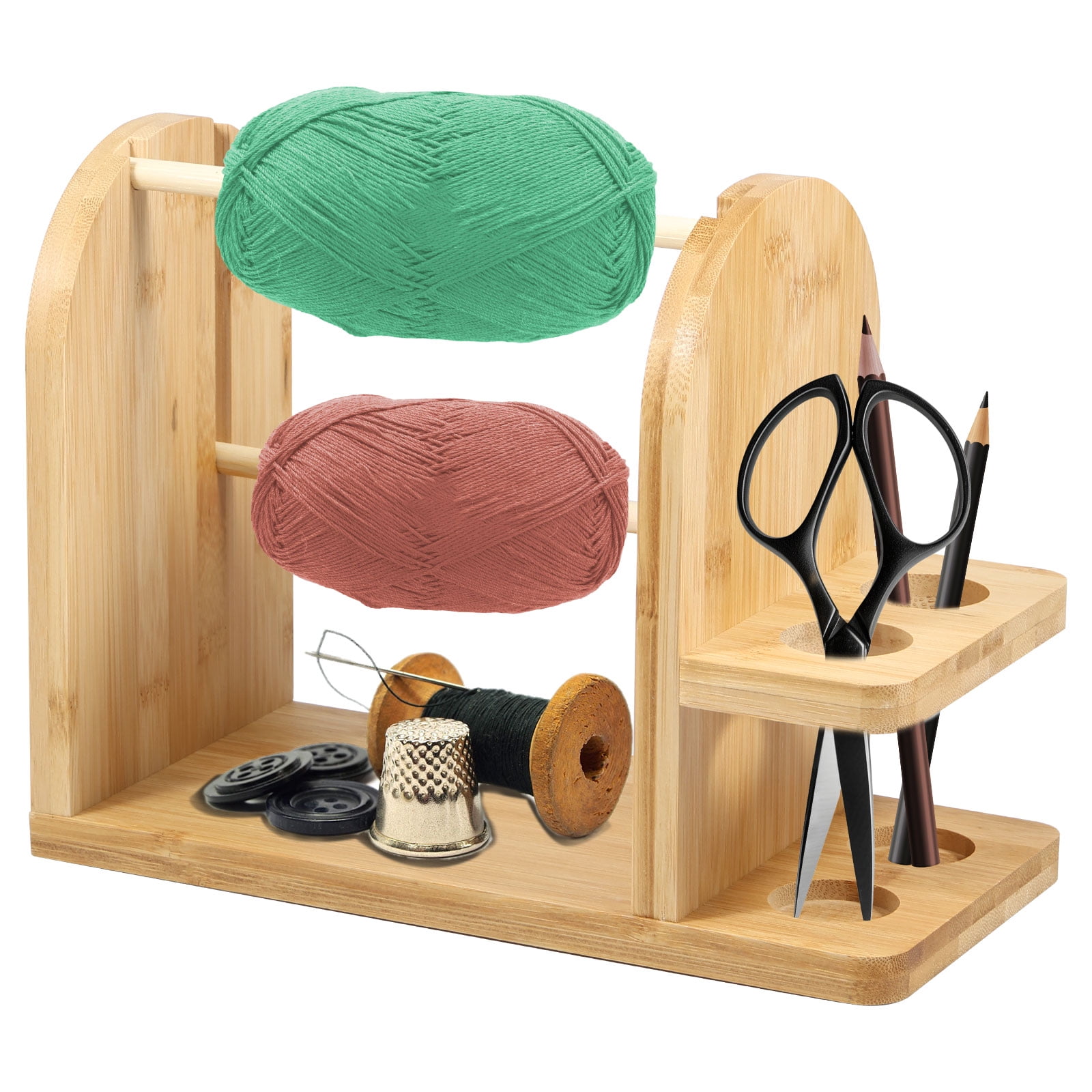 Pcapzz Yarn Holder Dispenser Crochet Yarn Holder Yarn Ball Holder ...