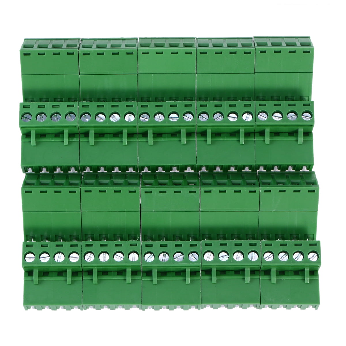 Phoenix PCB Terminal Blocks 4-Pin 5.08mm Pitch Green Metal and Plastic ...