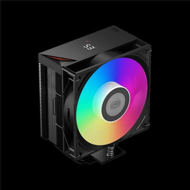 Pccooler RT500 DIGITAL ARGB BK RT500 Digital ARGB 5-Heatpipe Tower Air Cooler with Smart Digital ...