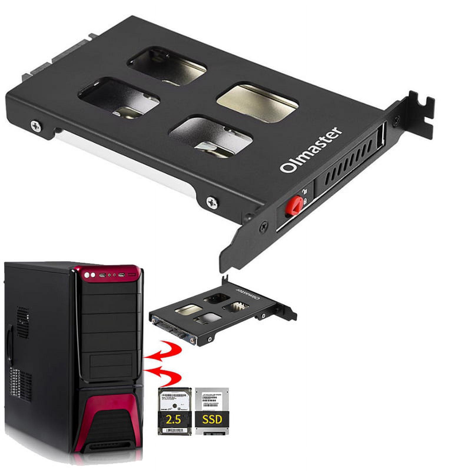 Pci Mobile Rack Enclosure Hard Disk Drive Case Box For 2.5 Inch Sata ...