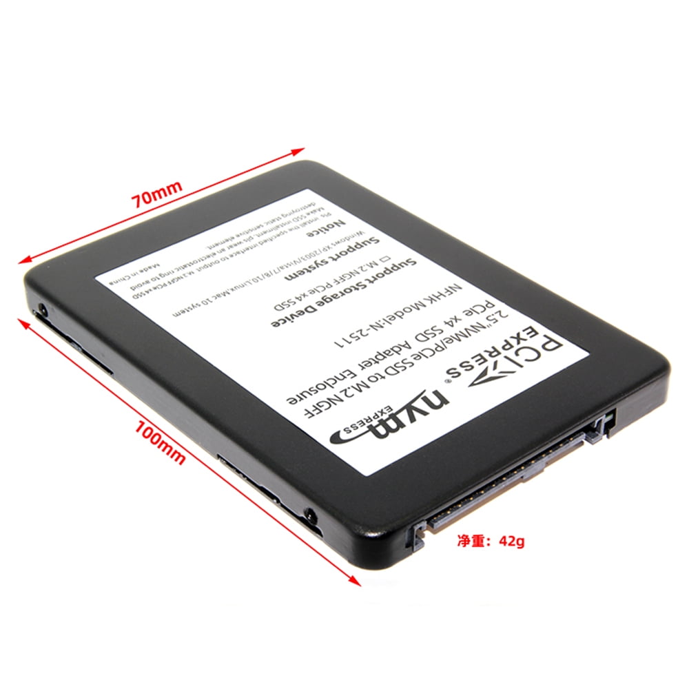 Pci-e 2.5in NVMe/PCI-E SSD To M.2 NGFF PCIe X4 SSD Adapter Enclosure ...