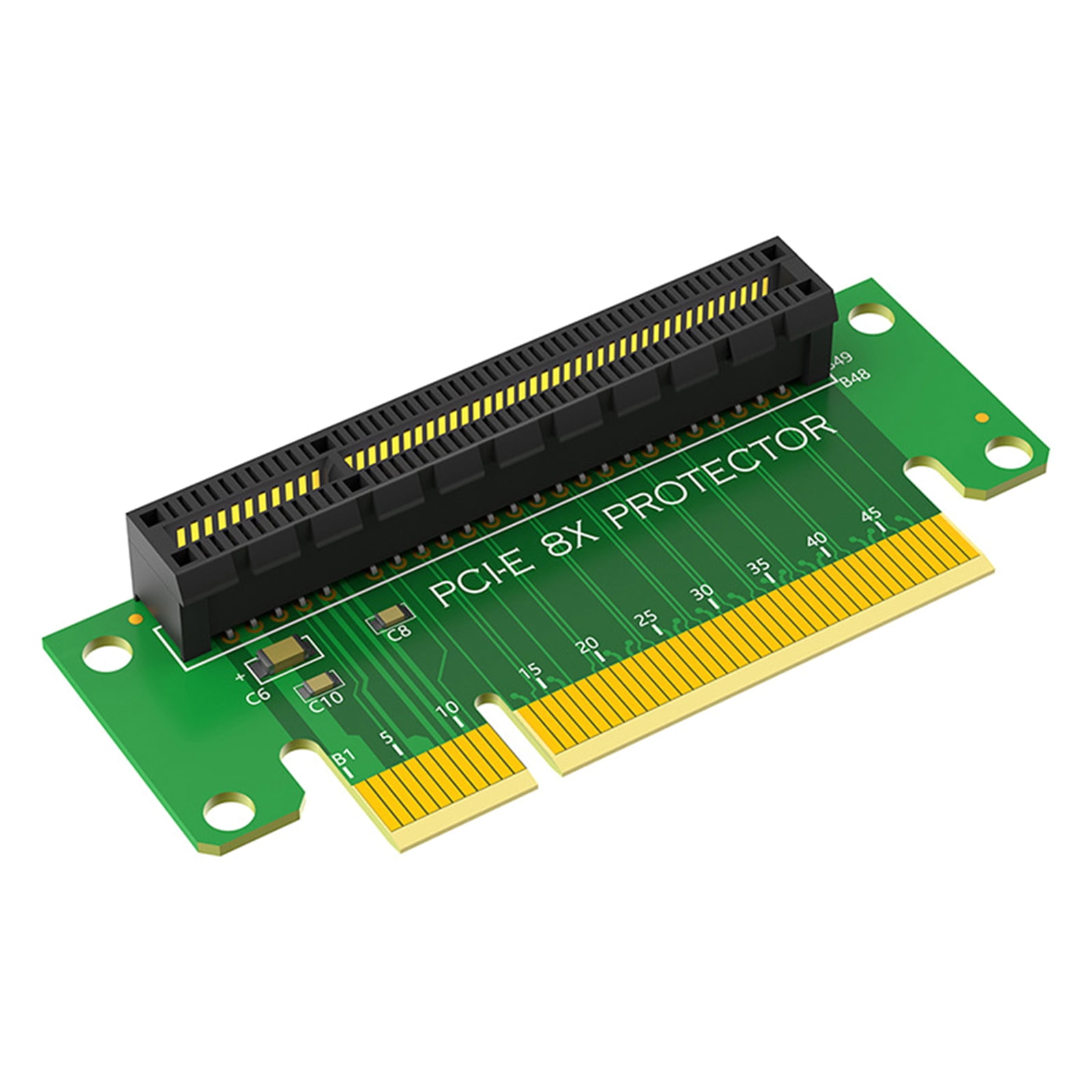 Pcie 8X to Pcie 8X Risers Adapter Card 90 Degree Angles PCIE Extender ...