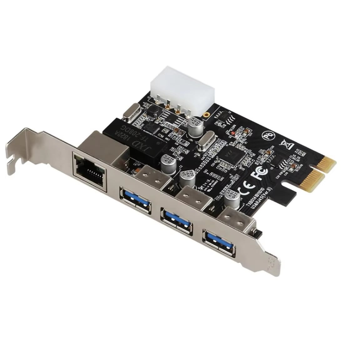 Pcie Gigabit Ethernet Network Card Pci-e Multi / O 3-port Usb 3.0 Controller - Walmart.com