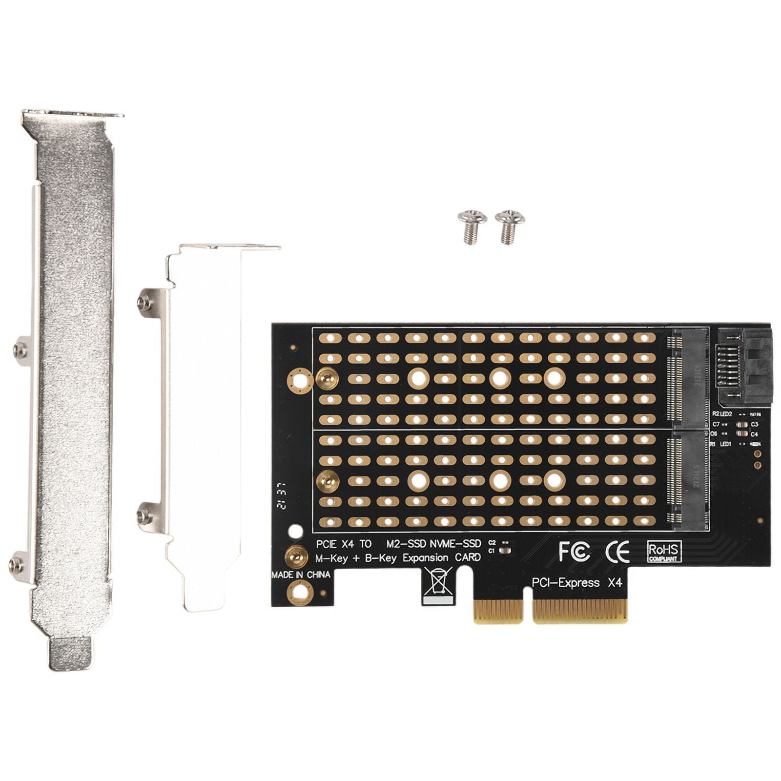 Pcie To M2/M.2 Adapter M.2 Ngff To Desktop Pcie X4 X8 X16 Nvme Dual Ssd ...