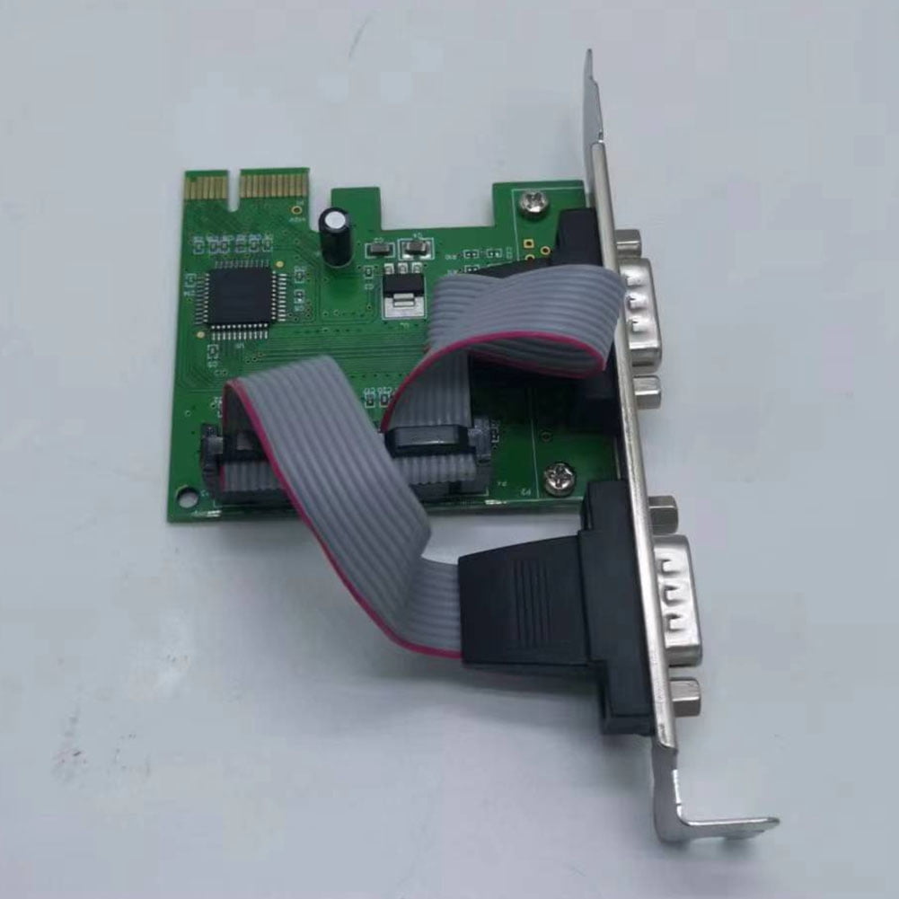 Pcie To Two Serial Ports RS232 Interface Industrial Control Computer Expansion Card Computer ...