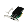 Pcie X8 X-4 Dual-Port 25G Sfp28 Fiber Optic Network Card Dual-Port 10G ...