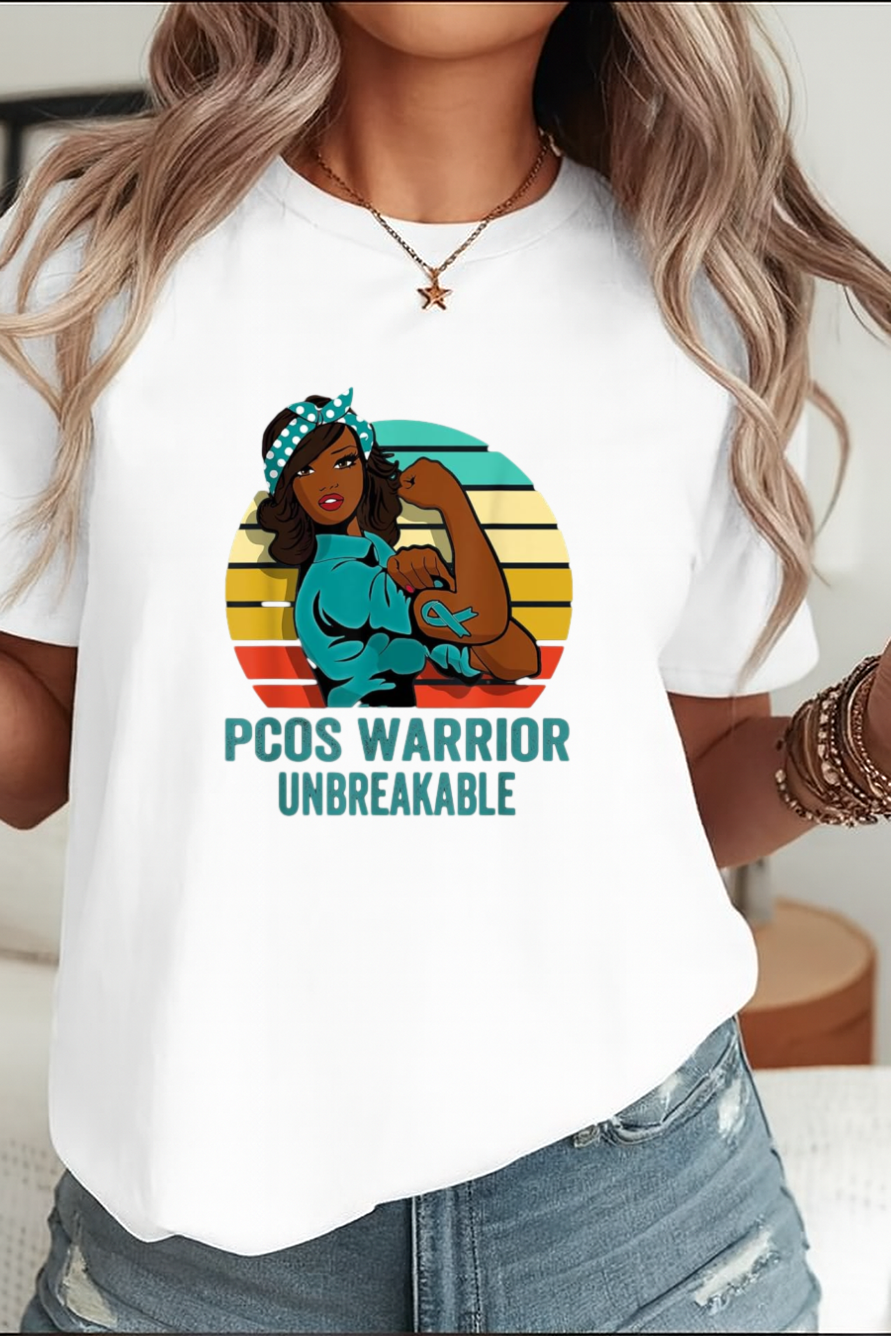 Pcos Warrior Unbreakable Polycystic Ovary Syndrome Strong up to Size ...