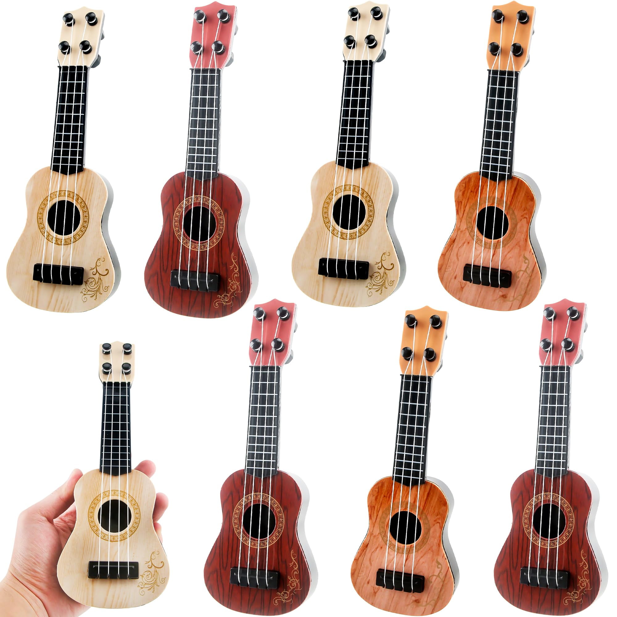 Pcs Kids Mini Guitar Toy Plastic Classical Ukulele Guitar Beginner ...
