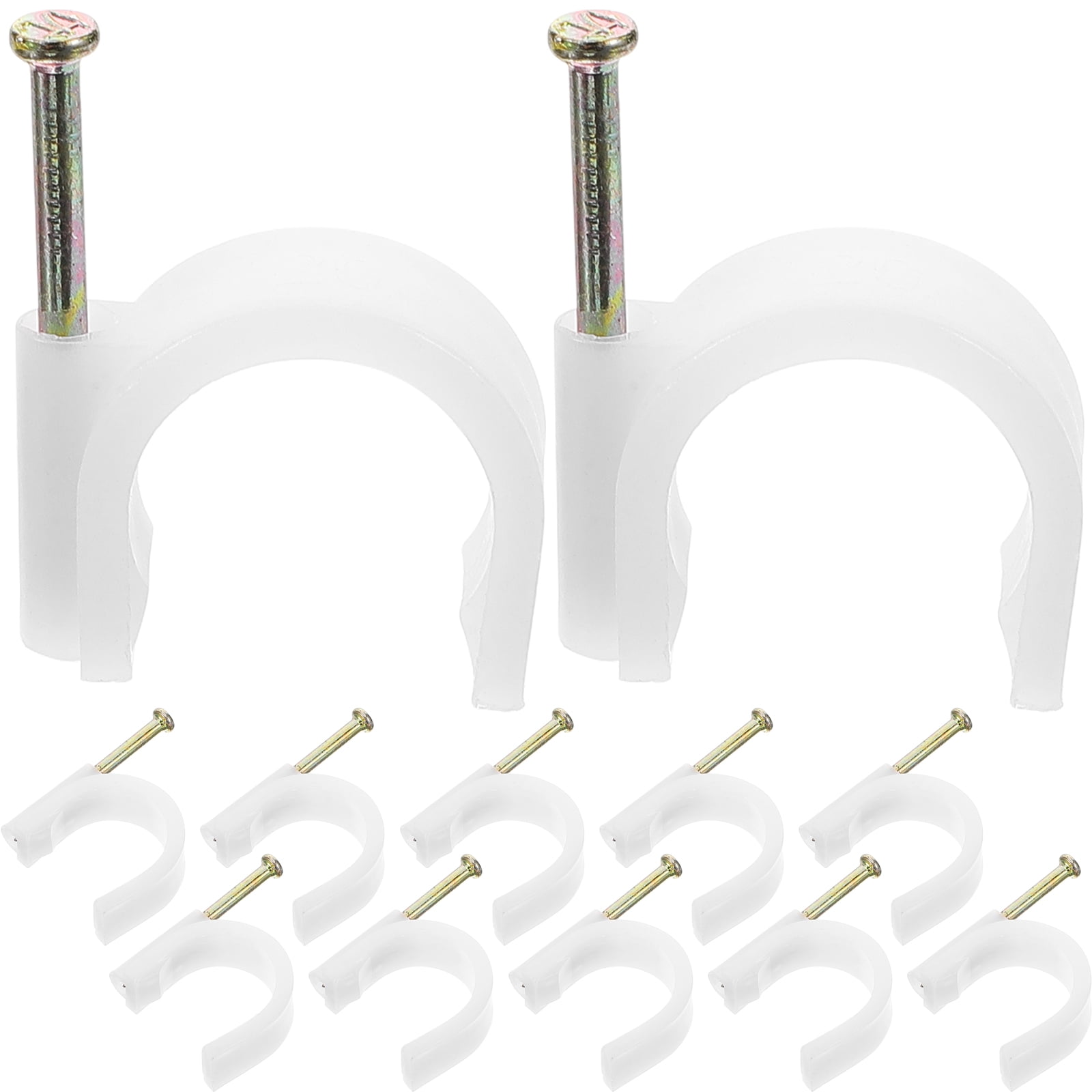 Pcs Steel Nail Tube Cable Clips Extension Cord Border Checkpoint Card ...